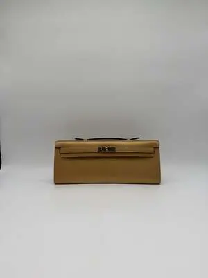 Hermès Kelly Chamkilight Dore Chevre Leather With Permabrass Hardware
