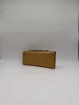 Hermès Kelly Chamkilight Dore Chevre Leather With Permabrass Hardware