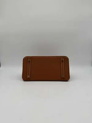Hermès Birkin 25cm Togo Leather Bag With Gold Hardware - Brown