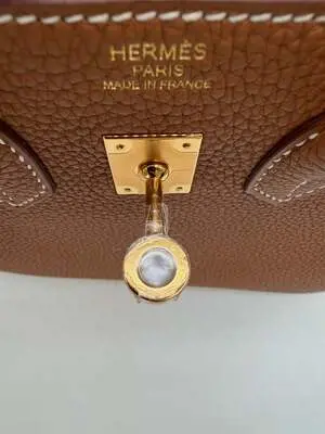 Hermès Birkin 25cm Togo Leather Bag With Gold Hardware - Brown