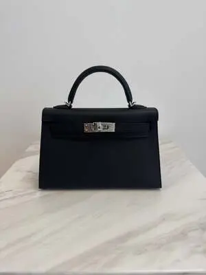 Hermès Kelly 20cm Bag In Epsom Leather With Palladium Hardware - Multi