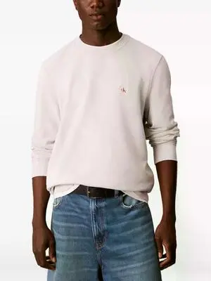 Calvin Klein Logo-patch Sweater - Neutrals
