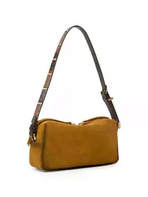 Pinko Boston Suede Shoulder Bag