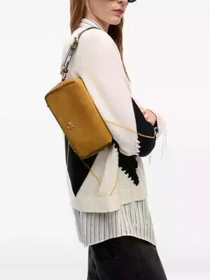 Pinko Boston Suede Shoulder Bag - Brown