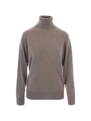 P.a.r.o.s.h Fringe-detail Roll-neck Sweater - Neutrals