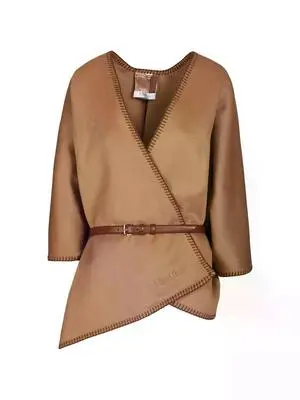 Max Mara Logo-embroidered Cape