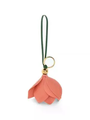 Chloé Symbols Tulip Leather Bag Charm - Orange