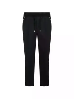 MOORER Slim-fit Drawstring Track Pants - Black
