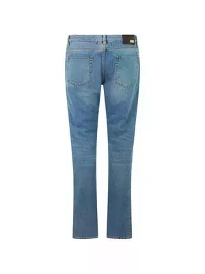MOORER Straight-cut Whiskered Jeans