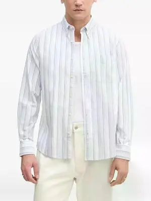 BENETTON Striped Button-down Shirt - Blue