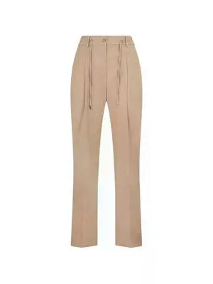 MOORER Antonia High-waisted Drawstring Trousers