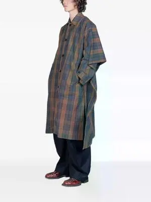 Henrik Vibskov Uncut Tartan-check Coat