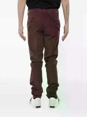 Corneliani Burgundy Slim-fit Trousers