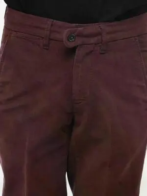 Corneliani Burgundy Slim-fit Trousers