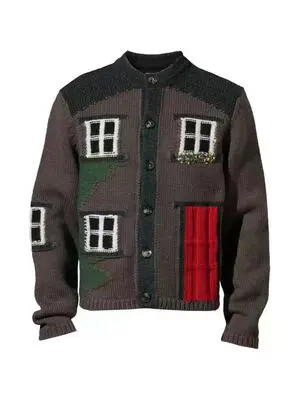 JW Anderson Intarsia-knit Cardigan - Brown