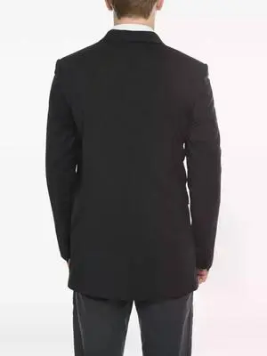MSFTS Double-breasted Logo-print Blazer