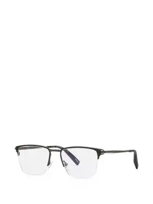 Chopard Square-frame Semi-rim Eyeglasses - Grey