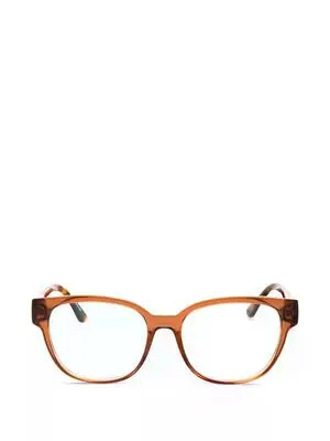 Lacoste Round Frame Eyeglasses - Brown