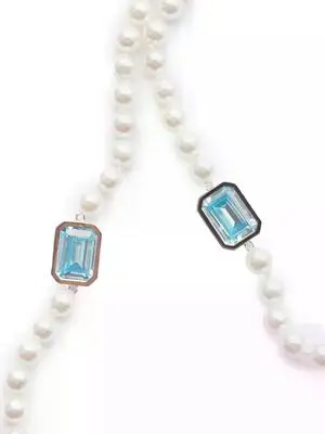 IZABEL DISPLAY Crystal-embellished Faux Pearl Necklace