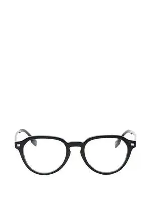 Burberry Round Frame Eyeglasses - Black