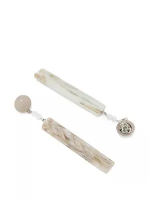 Emporio Armani Marbled-effect Drop Earrings