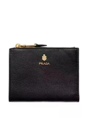 Prada Small Leather Wallet - Black