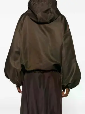 Cecilie Bahnsen Hooded Balloon Sleeve Jacket