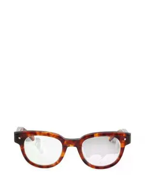 Valentino Garavani Rockstud Round-frame Glasses - Brown