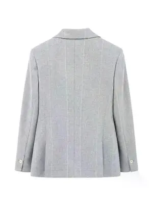 Eleventy Pinstripe Single-breasted Blazer - Grey