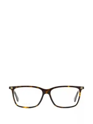 Gucci Rectangle-frame Glasses - Brown