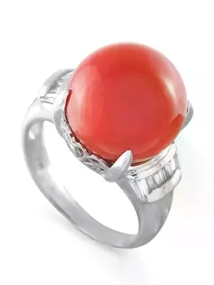 LB EXCLUSIVE Coral And Diamond Ring
