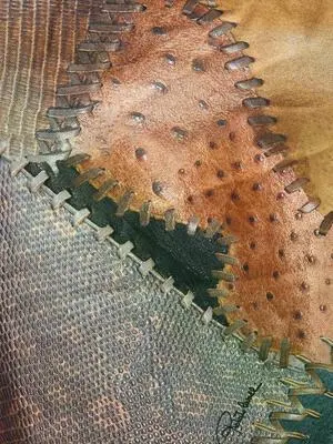 Roberto Cavalli Patchwork-print Scarf