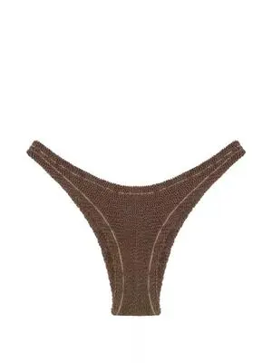 REINA OLGA Textured Bikini Bottom - Brown