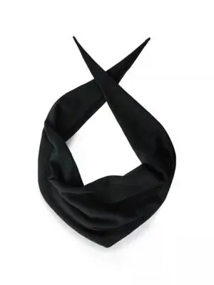 LEMAIRE Triangular Scarf In Fine Merino Wool - Black