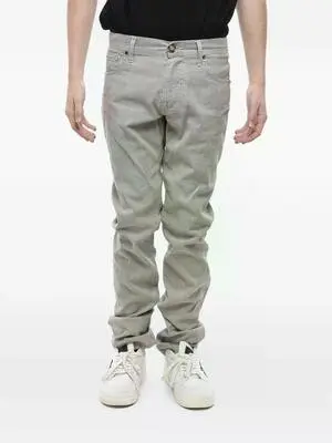 Corneliani Ribbed Five-pocket Trousers - Grey