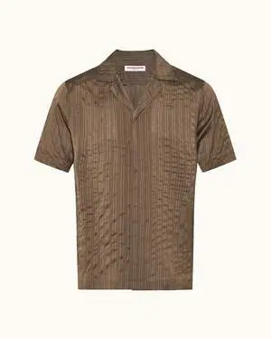 Orlebar Brown Relaxed Silk-blend Stripe Shirt