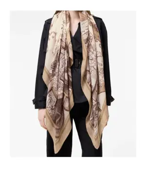 Burberry Etched Knight Scarf - Taupe