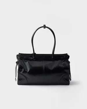 Prada Bonnie Large Leather Handbag