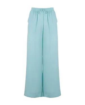 P.a.r.o.s.h Straight-leg Silk Trousers - Blue