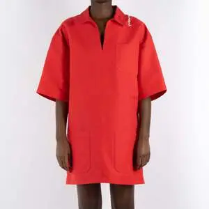 Marni Oversized Embroidered Cotton Mini Dress