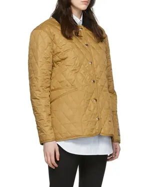 Burberry Quilted Jacket With Snap Buttons And Patch Pockets
