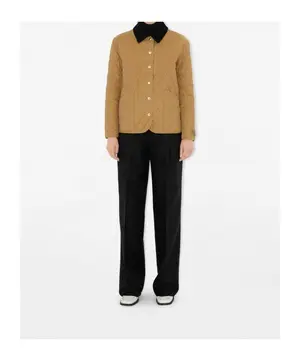Burberry Quilted Jacket With Snap Buttons And Patch Pockets