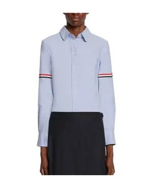 Thom Browne Classic Striped Sleeve Shirt - Light Blue