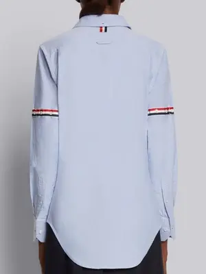Thom Browne Classic Striped Sleeve Shirt - Light Blue