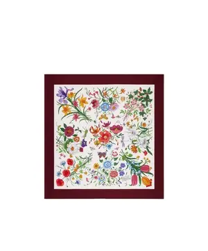 Gucci Printed Twil Scarf - Multicolor And Red