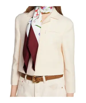 Gucci Printed Twil Scarf - Multicolored And Red