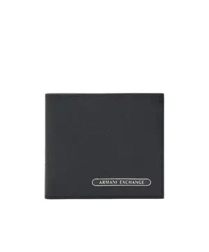 Armani Exchange Logo-plaque Wallet - Black