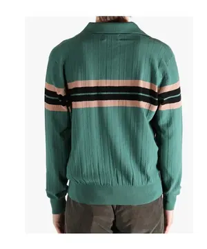Dries Van Noten V-neck Striped Long Sleeve Jumper