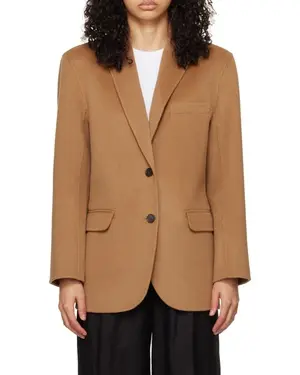 ANINE BING Quinn Single-breasted Oversized Blazer