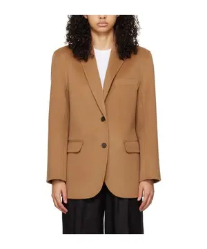 ANINE BING Quinn Single-breasted Oversized Blazer
